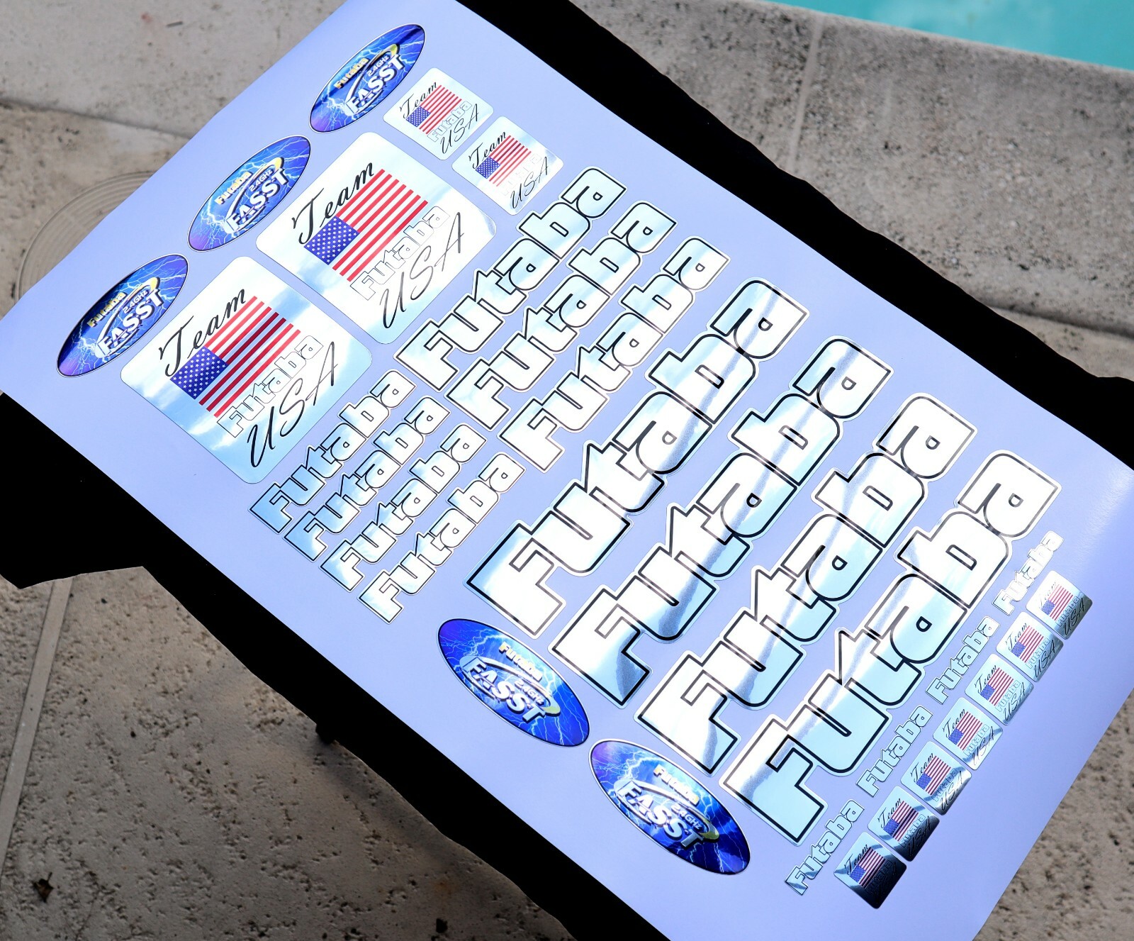 Futaba Sponsor Logos CHROME EDITION - 31 Decals Included! Digitally ...