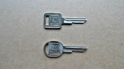 2 VINTAGE NOS KEY BLANKS! FOR 1966 & UP F-BODY CAMARO FIREBIRD CORVETTE ...
