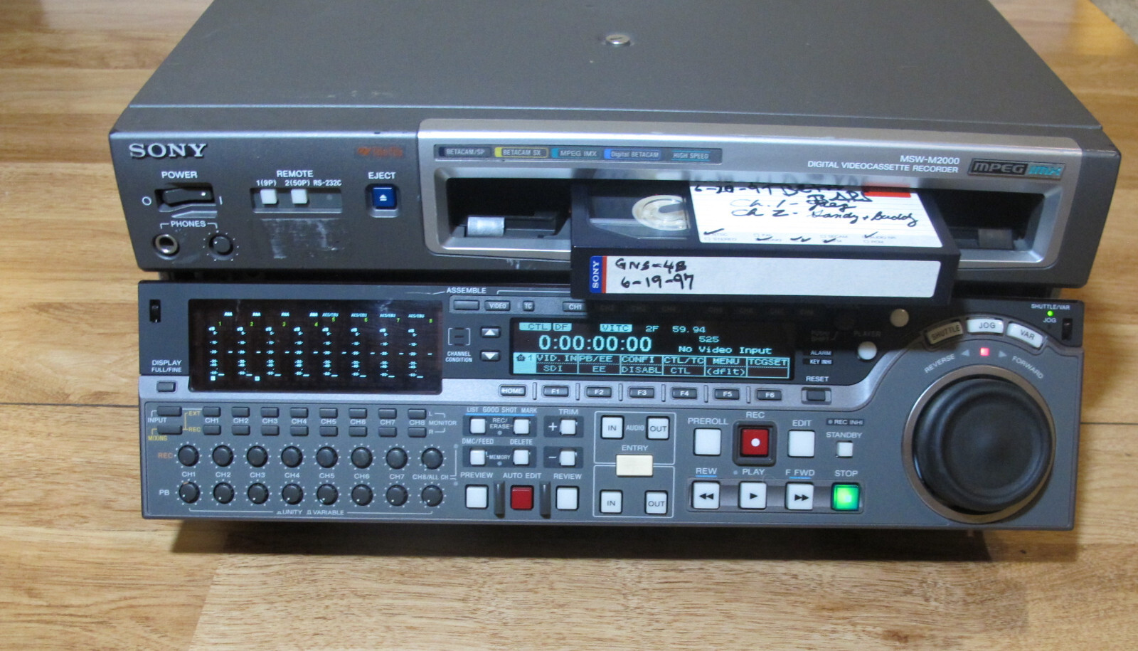 Sony+MSW-M2000+MPEG+IMX+Format+Studio+Video+Recorder for sale online | eBay