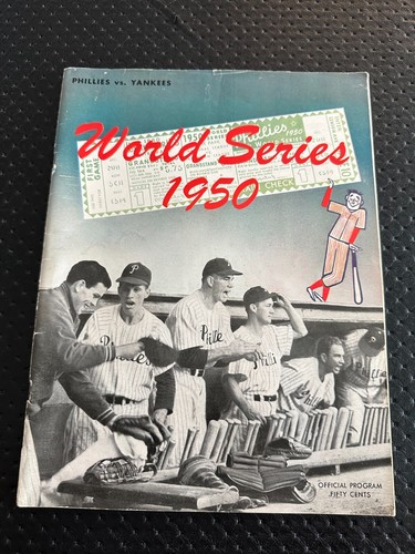 Vintage 1950 Yankees Phillies World Series Program DiMaggio | eBay