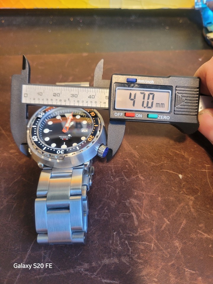 Mens Luxury Black Divers Watch 30atm WR Seiko TMI Nh35 Automatic ...