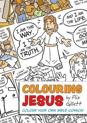 Flix Gillett Colouring Jesus (Tascabile) Colouring Bible Comics | eBay