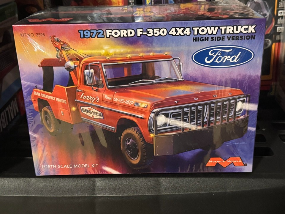MOEBIUS 1/25 1972 Ford F350 4x4 High Side Wrecker Kit (Quick Ship ...