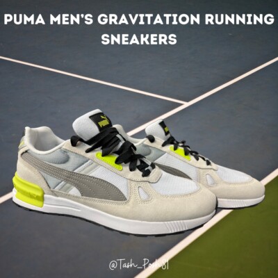 Puma Men’s Graviton Running Sneakers NWOB sz. 11.5 White/Grey/Quarry ...
