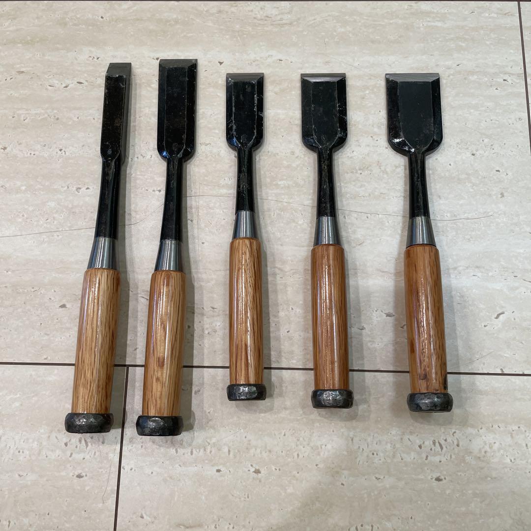 Fujihiro 3 good Long neck Bench chisels
