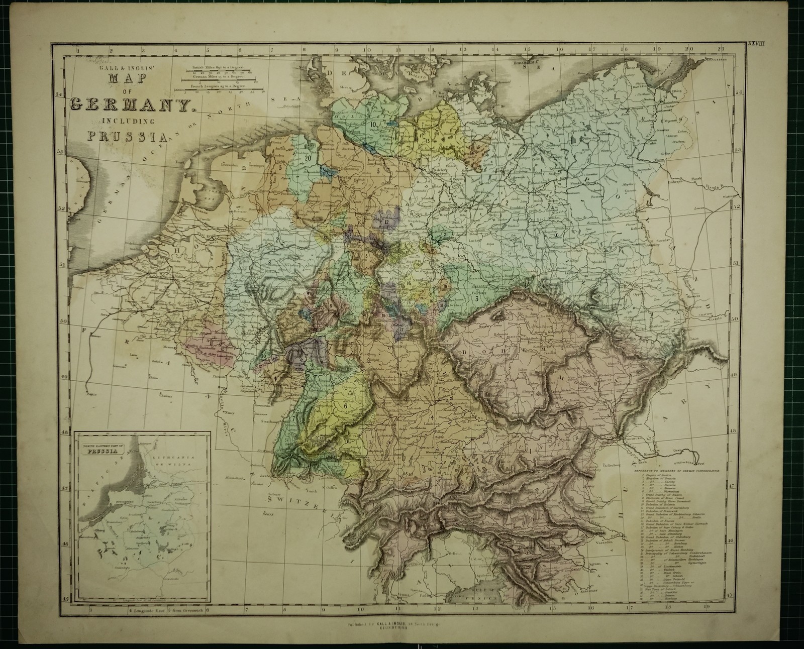 German States Map 1850