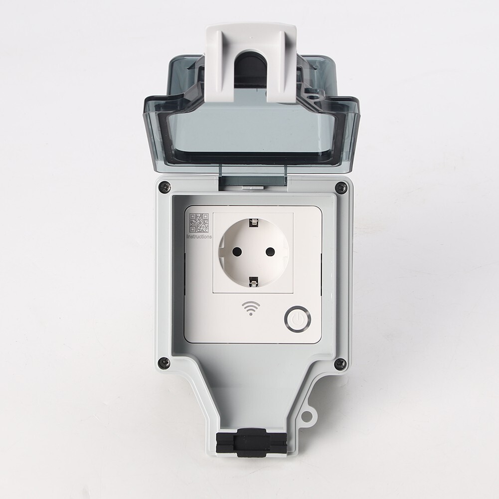 European Standard Home Power Socket with Waterproof IP66 and Tuya WiFi ...