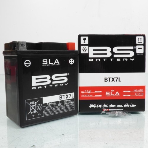 Batterie SLA BS Battery pour Moto Honda 250 Cbr R Abs 2011 à 2015 YTX7L ...