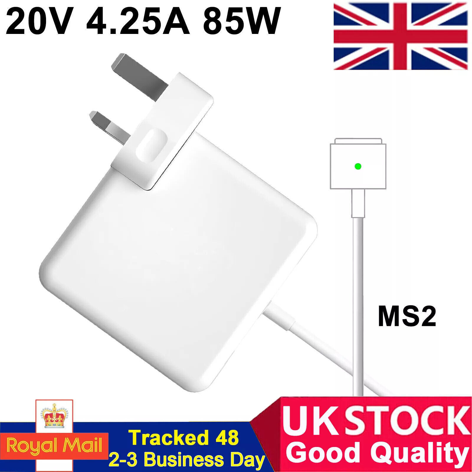 85W MagSafe 2 Charger For MacBook Pro 13" 15" 17" A1398 A1466 A1502 ...