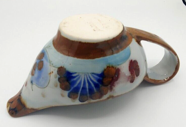 Ken Edwards Tonala Mexico Gravy Sauce Boat Mexican Folk Art Bird Signed ...