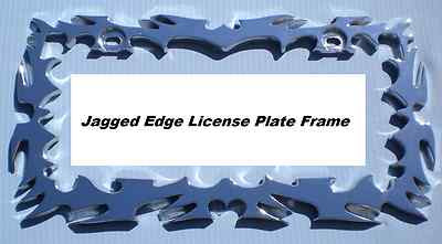 Jagged Edge Chrome License Plate Frame | eBay