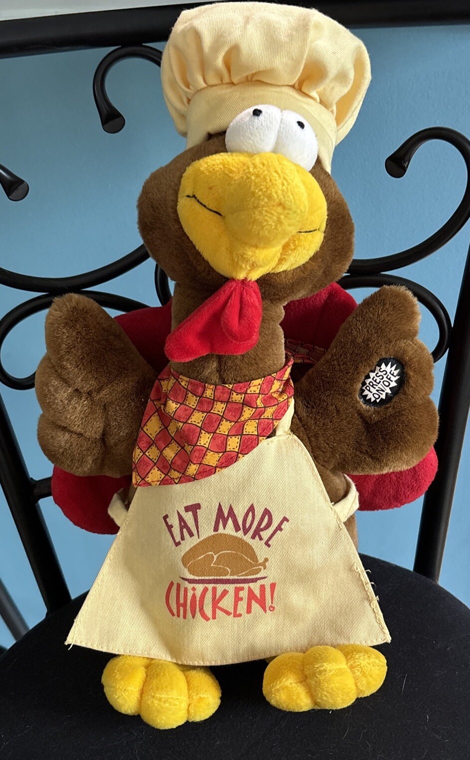 Rockin Gobbler Eat More Chicken Singing Thanksgiving Turkey Plush Toy ...