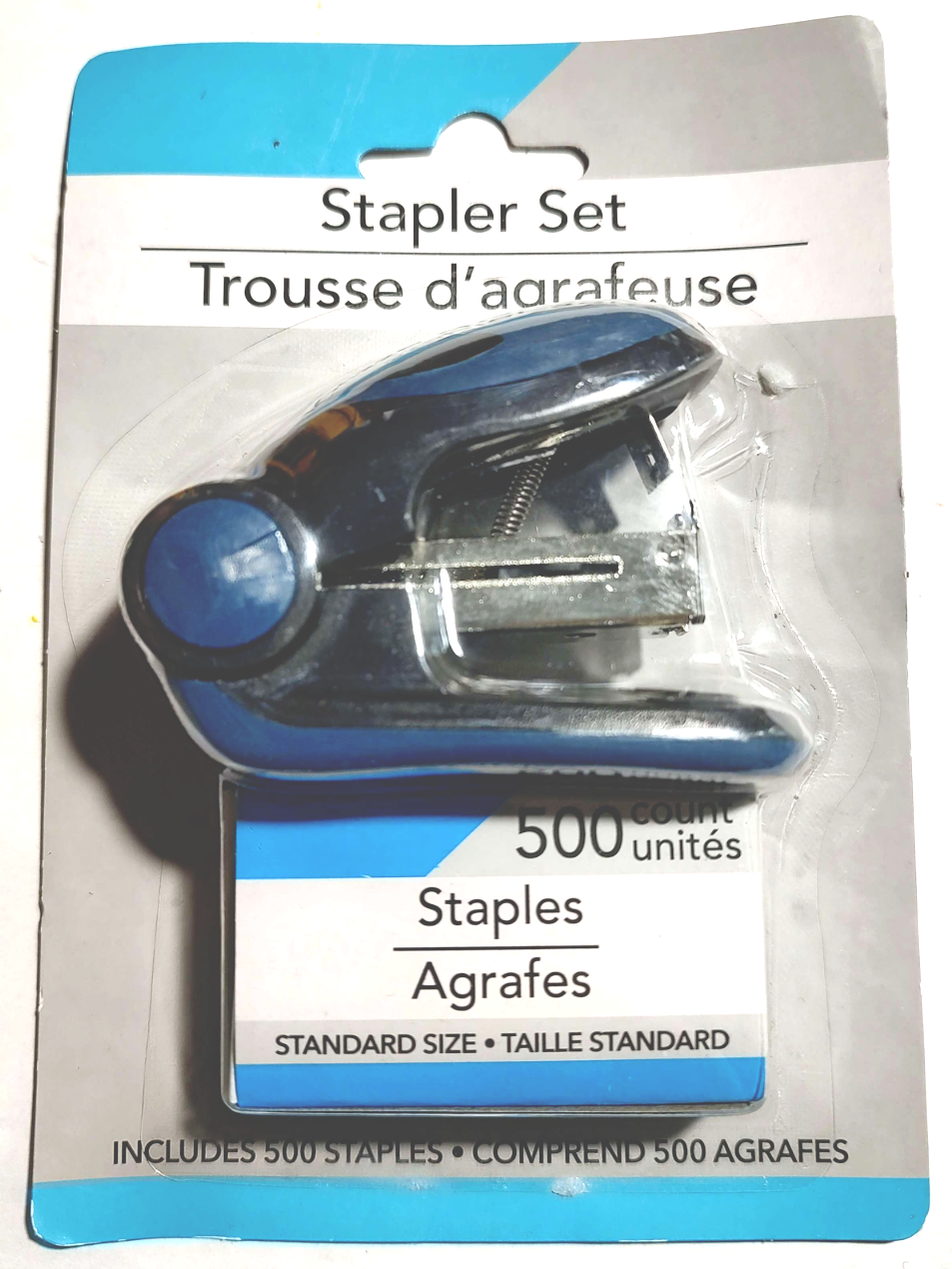 Mini Stapler ~2.75" x 1.75" ~Includes 500 Staples ~Office home for ...