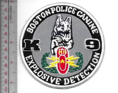 K-9 Police Boston Police Department Massachusetts Canine NO TARIFF vel ...
