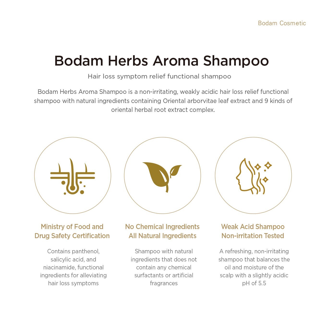 BODAM Oriental Medicinal Herbal Shampoo - anti hairloss scalp care ...
