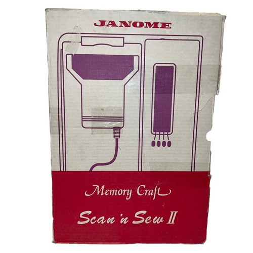 Brand New JANOME Scan N' Sew II for Memory Craft 9000/5000 | eBay