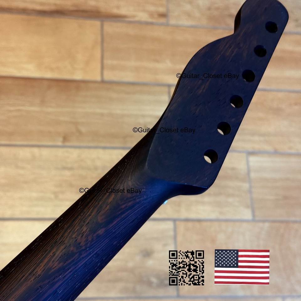 Wenge Tele Guitar Neck Nitro Satin Telecaster Fits Warmoth & Fender ...