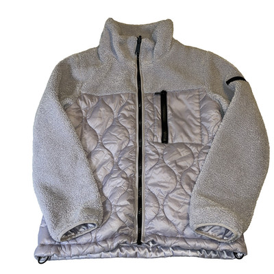 Ugg Koolaburra Lavender Fleece Quilted Jacket Coat Small Sherpa Fleece ...