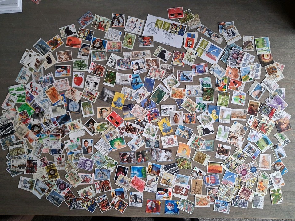 GB Stamps In Battered Stock Book And Loose Off Paper As Per Scans ...