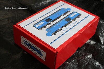 STORAGE BOX FOR HORNBY OO GAUGE MIDLAND BLUE PULLMAN 4 x COMPARTMENTS ...