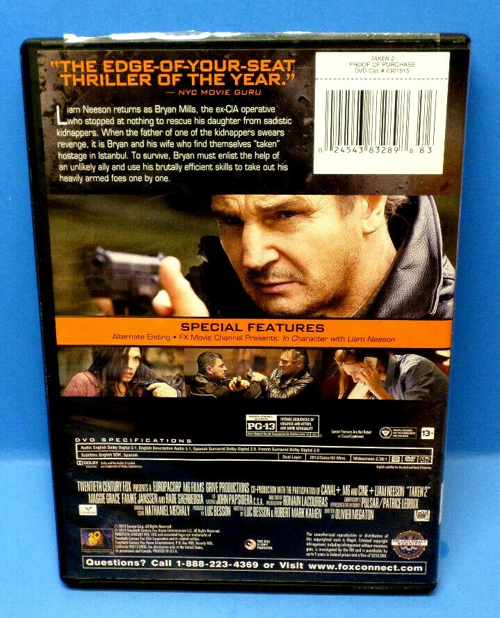Taken 2 -DVD- Jon Gries, Maggie Grace, Liam Nesson (L21) 24543832898 | eBay