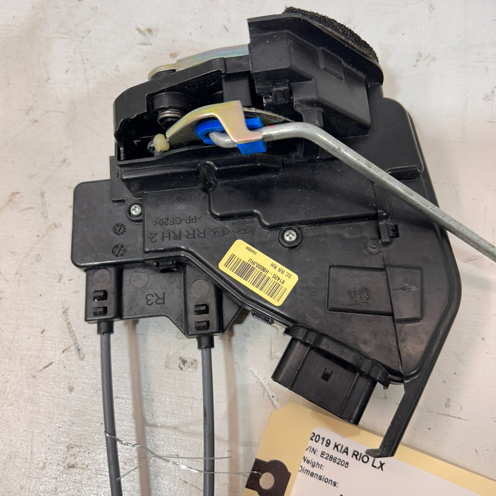 KIA RIO LX 2018-2023 REAR RIGHT PASSENGER SIDE DOOR LOCK LATCH ACTUATOR ...