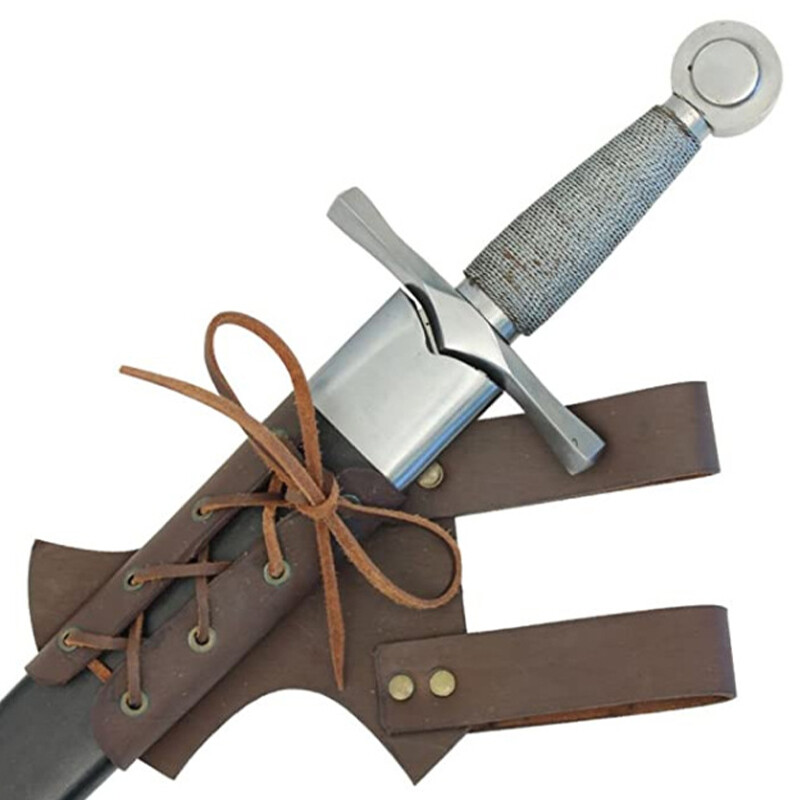 Medieval Retro Leather Warrior Waist Scabbard Sling Sword Holder ...