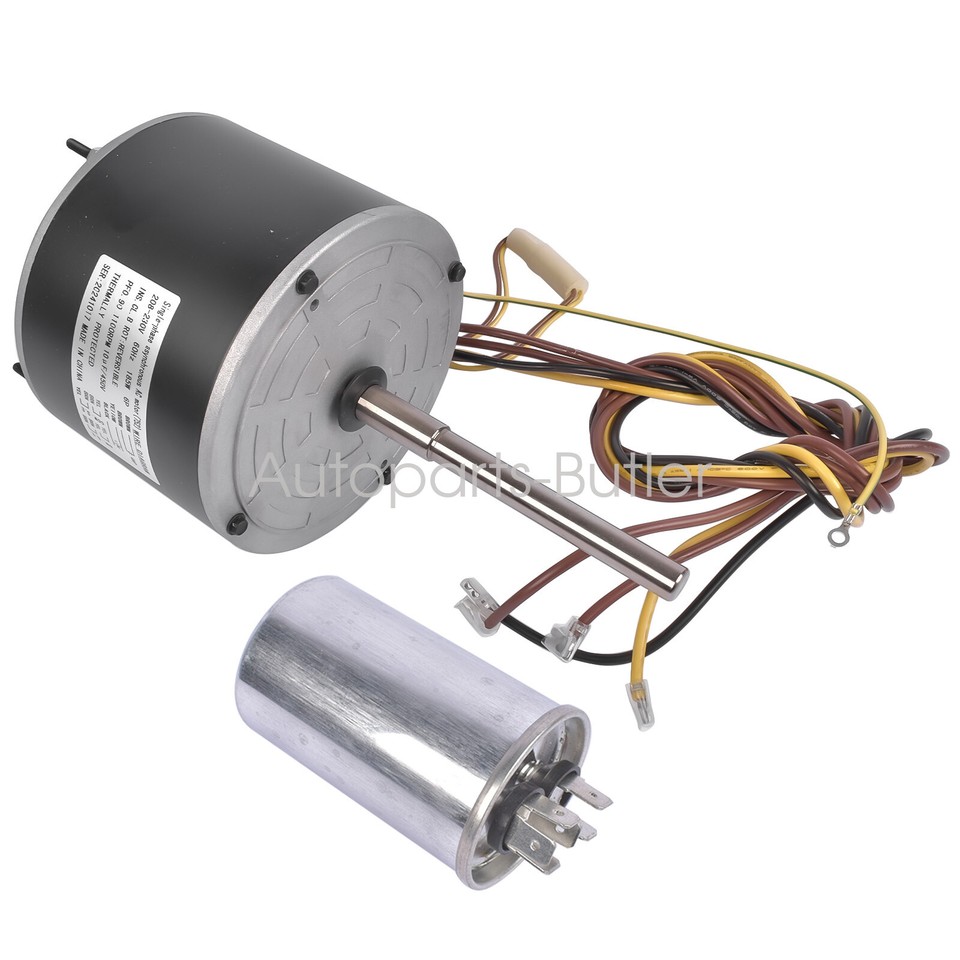 Condenser Fan Motor 1/4 HP 208-230V 1075 RPM Reversible Rotation for ...