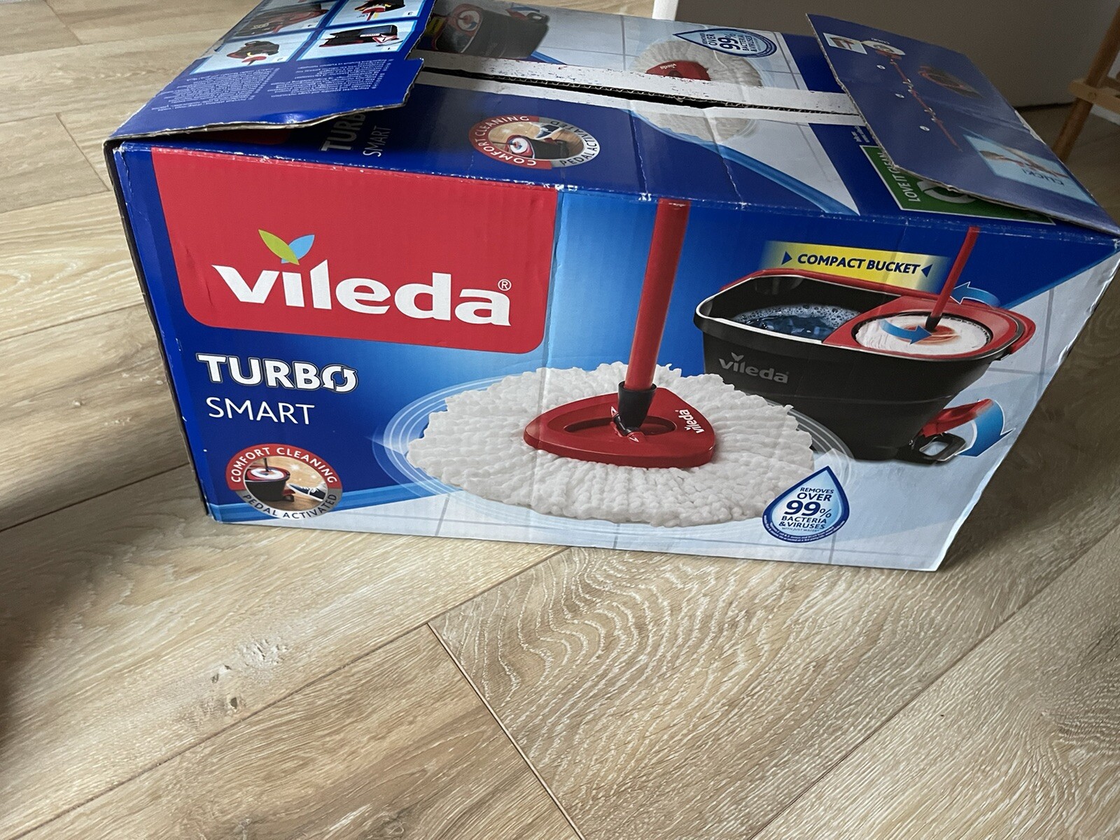 Vileda Turbo Smart Spin Mop With Bucket | eBay UK