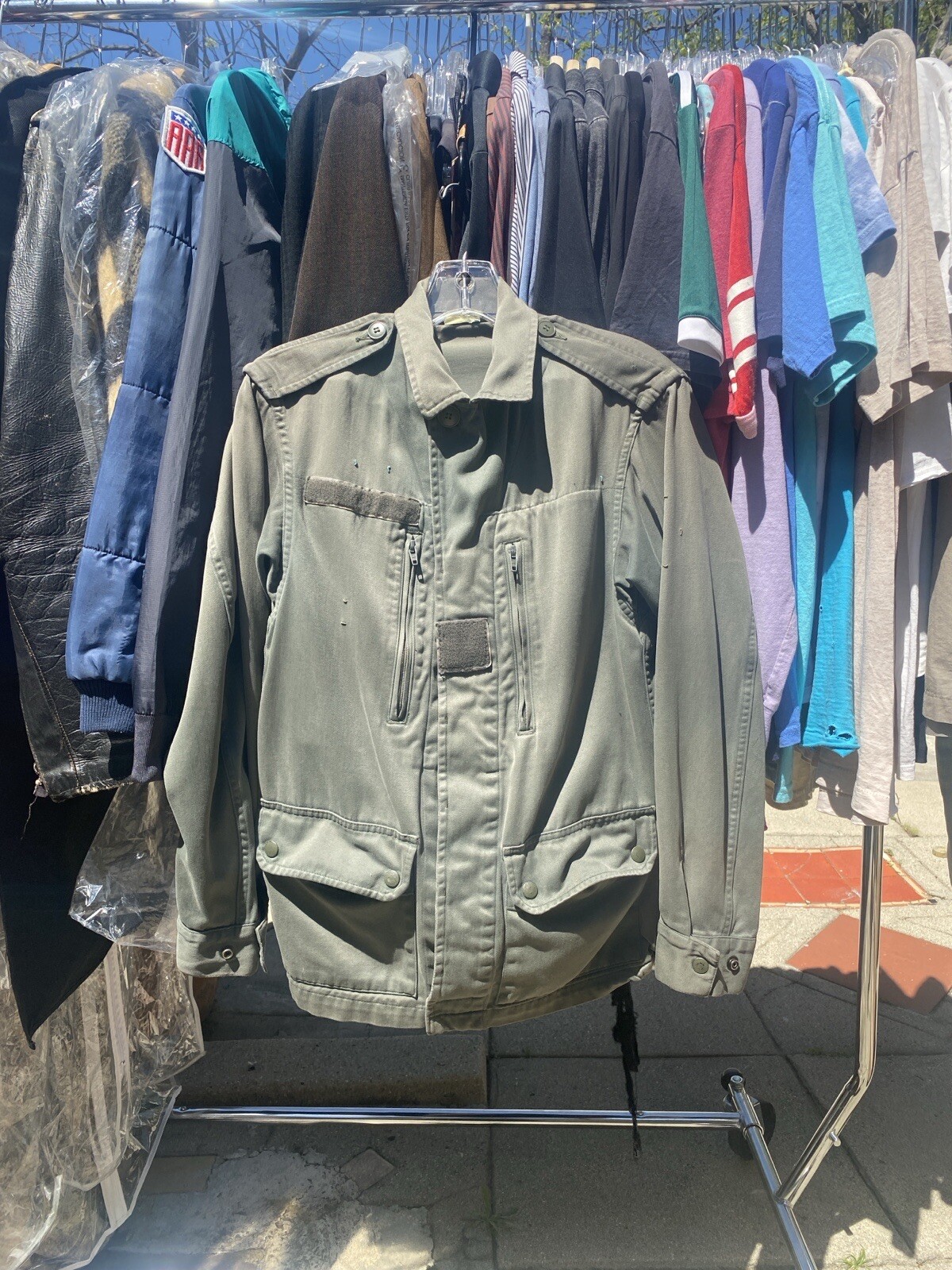 Vintage Peace Army French Military Jacket Paris Mens … - Gem