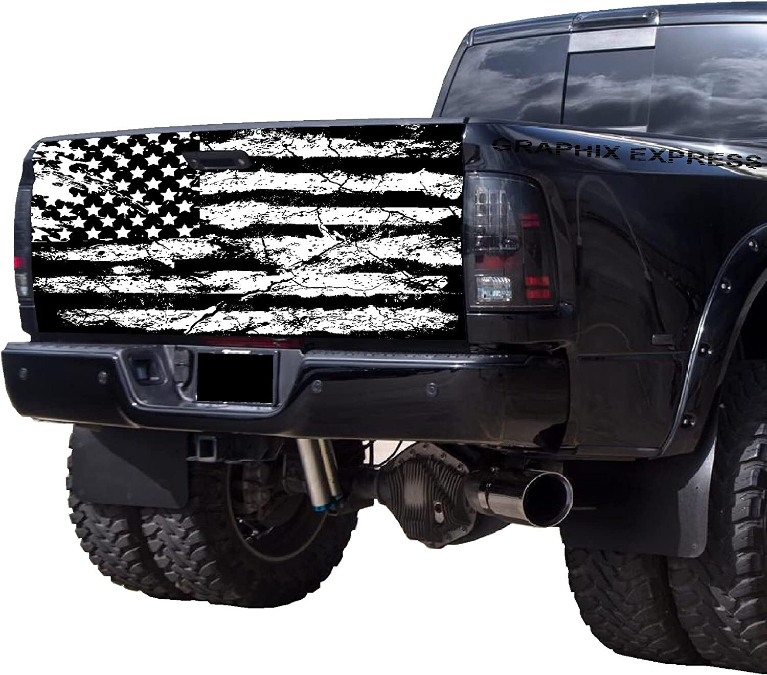 Tailgate Wrap American Flag Vinyl Graphic Decal Sticker, Pickup Decal ...