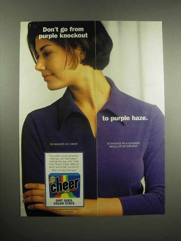 1997 Triple Color Guard Cheer Laundry Detergent Ad | eBay
