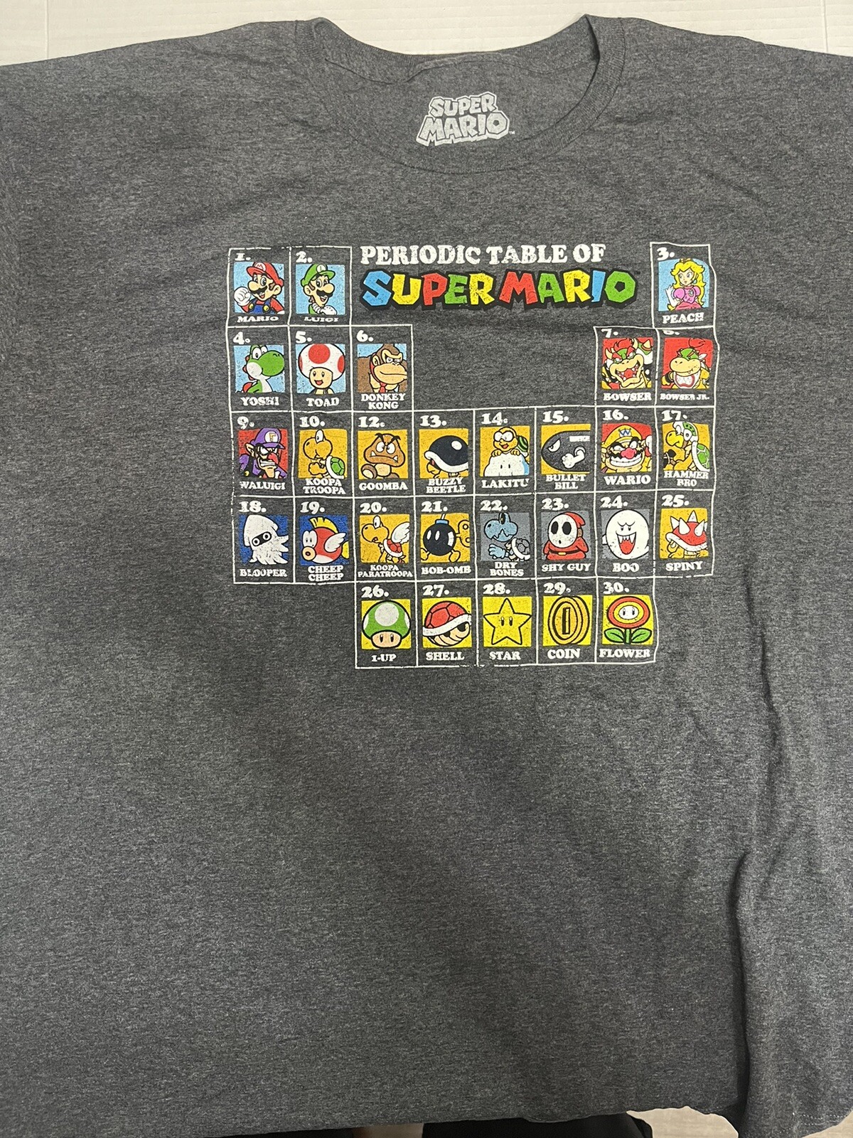 Super Mario 2XL Periodic Table of Super Mario Nintend… - Gem