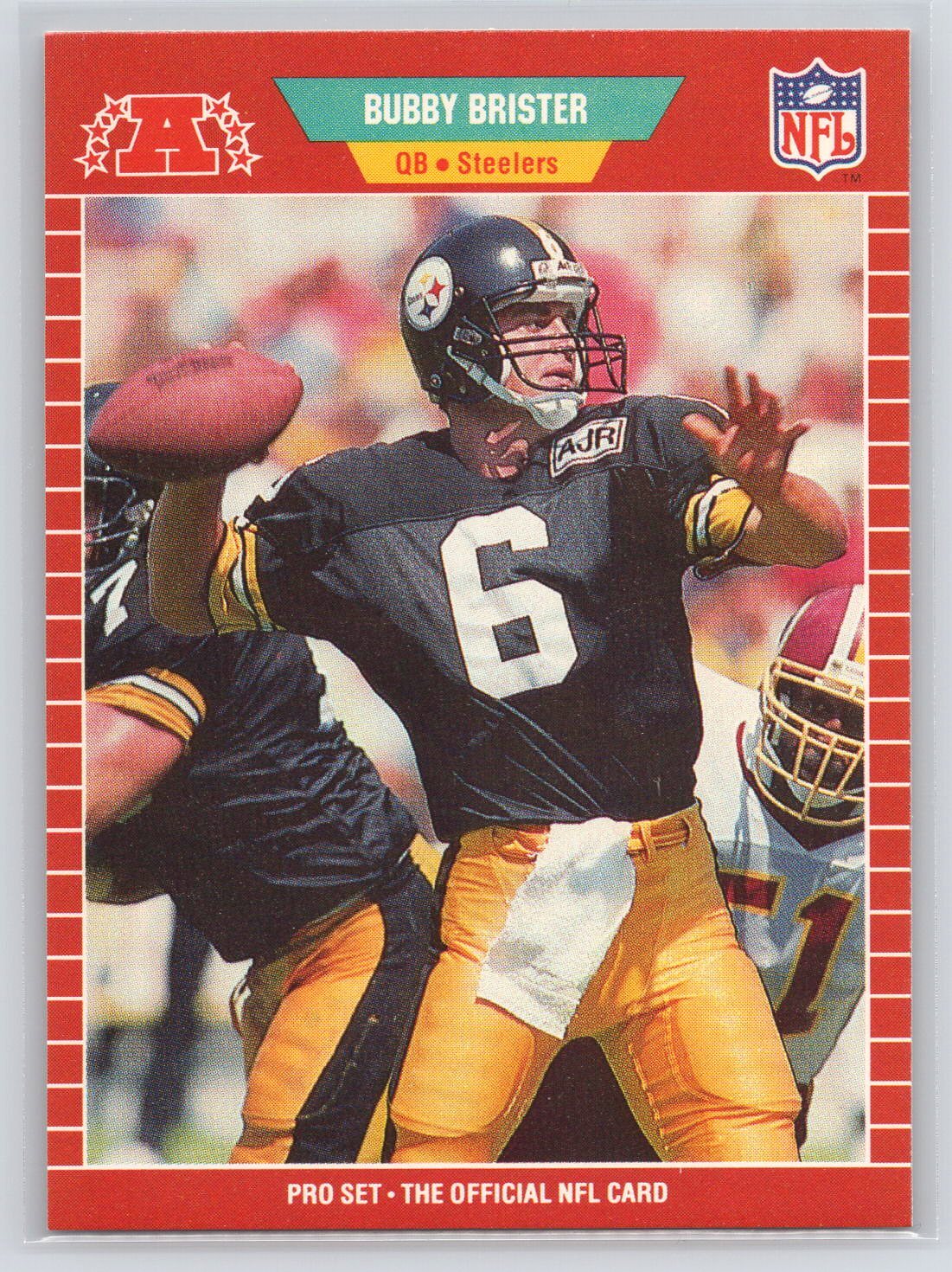 1989 Pro Set #343 Bubby Brister RC Rookie - Steelers - MINT | eBay