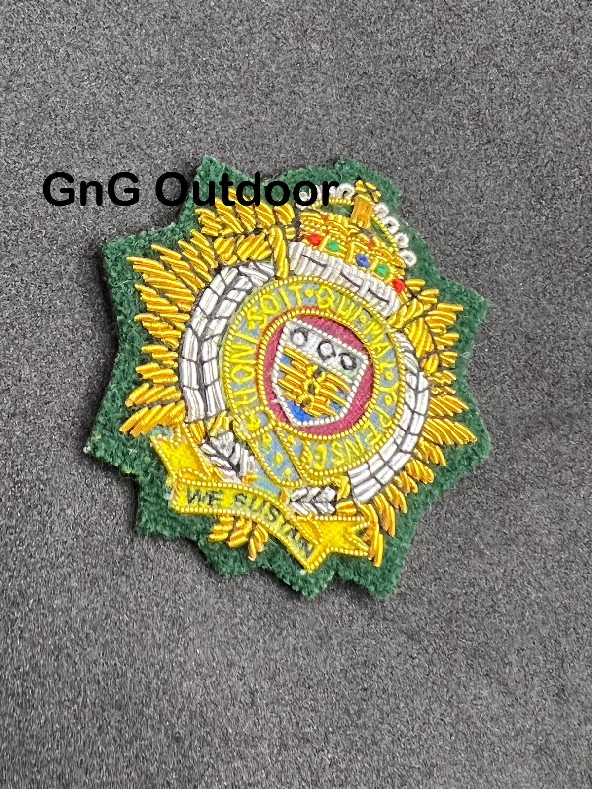 King’s Crown Royal Logistics Corps Cap Badge RLC Embroidered Badge On ...