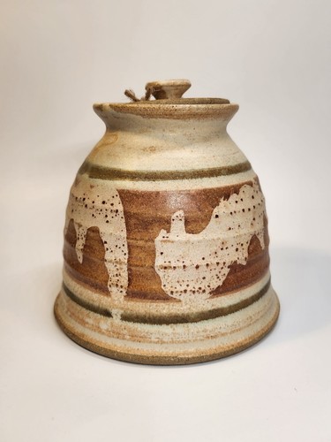 Handmade Ceramic Jar Canister Lard Tallow Container Rustic Signed ...