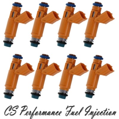 OEM Ford 2W93-AA Fuel Injectors (8) set for 2003-2009 Jaguar Land Rover ...