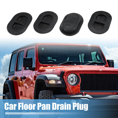 4 Pcs Floor Pan Drain Rubber Plugs for Jeep Wrangler JK JL Gladiator ...