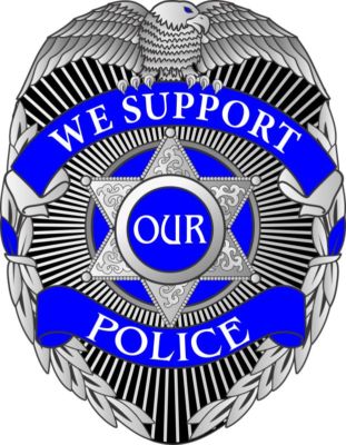 Thin Blue Line Decal - We Support our Police Blue Line decal - Various ...