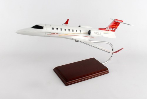 Bombardier Aerospace Learjet 45 Red Hue Desk Top Display Model 1/35 XX ...