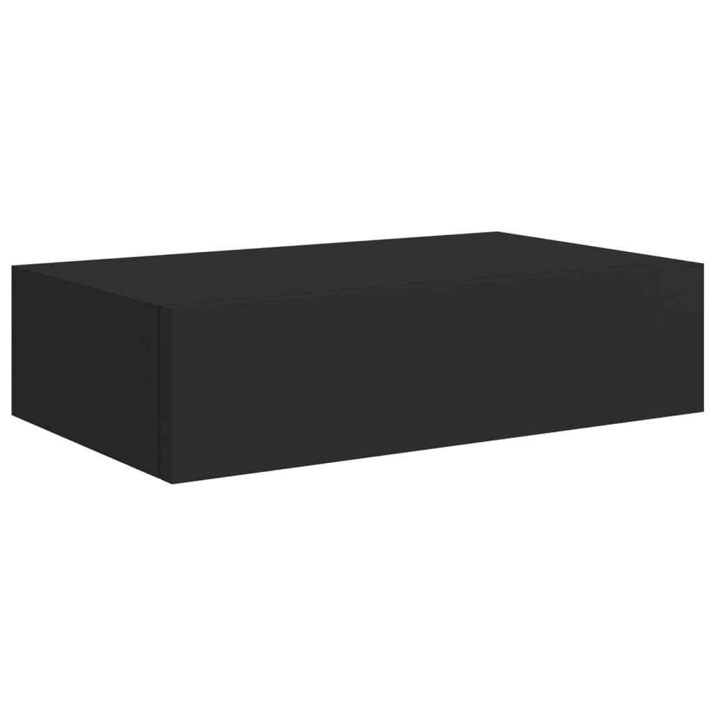 Wall-mounted Drawer Shelves 2 pcs Black 40x23.5x10cm MDF vidaXL | eBay