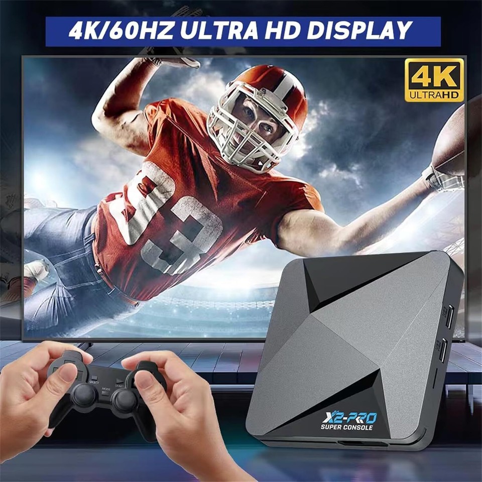 Super Console X2 Pro: Retro Video Game Console with 70,000+ Games, 65 ...