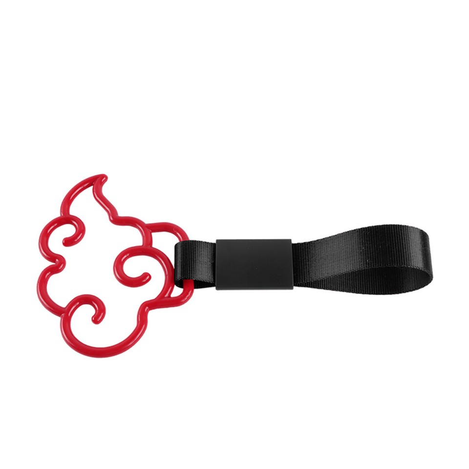 Red Anime Cloud JDM Ring Tsurikawa Subway Bus Car Handle Strap -Black ...
