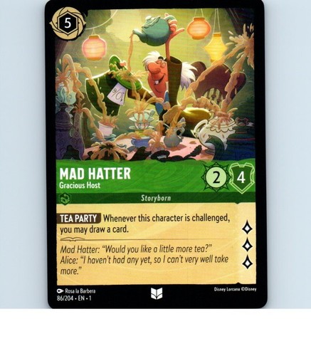 Disney Lorcana: Mad Hatter Gracious Host 86/204 | | eBay