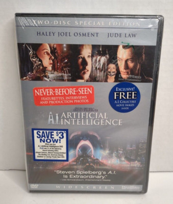 A.I. Artificial Intelligence Law Osment Spielberg 2002 Sci-Fi New DVD ...