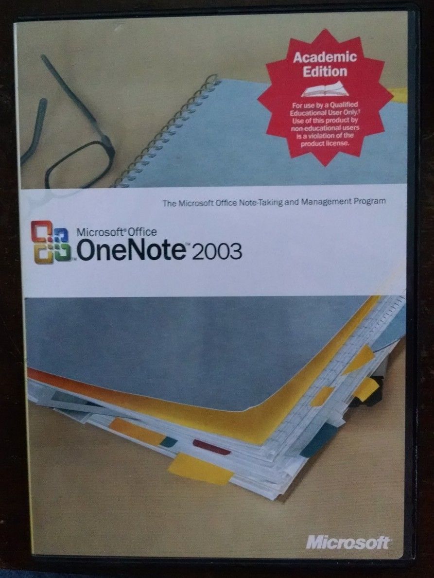 Microsoft Office One Note 2003 Academic Edition | eBay