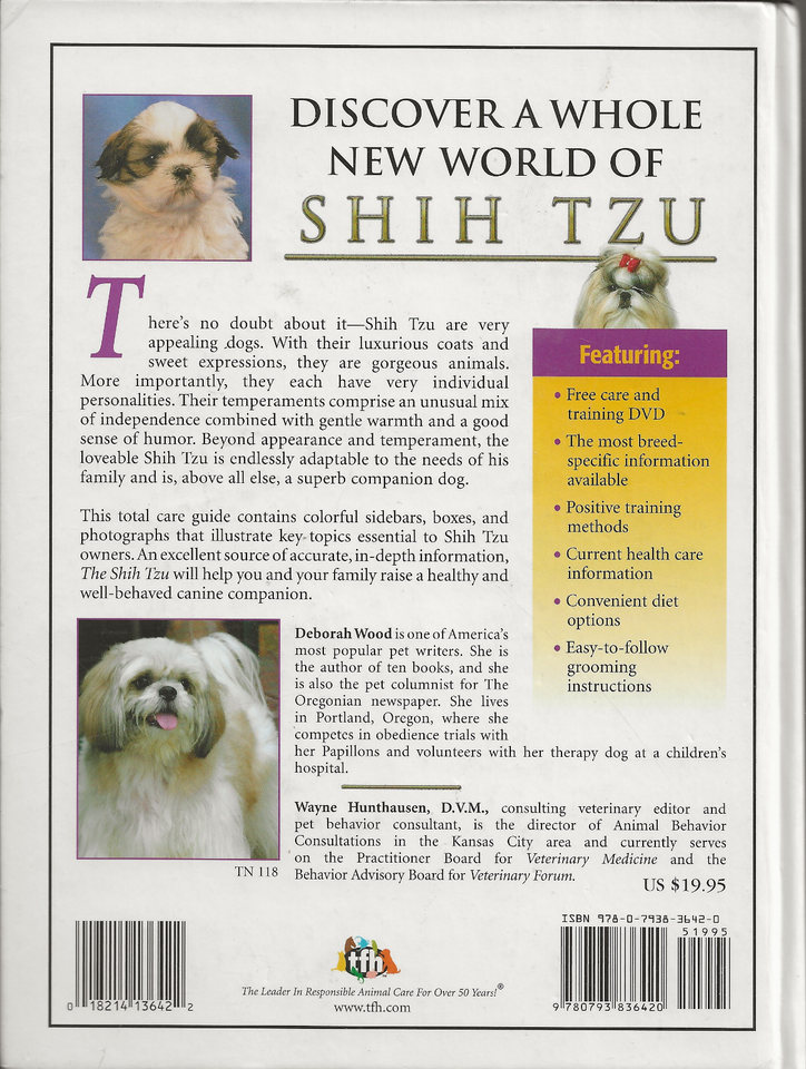 The Shih Tzu [With DVD] by Deborah Wood 9780793836420 | eBay