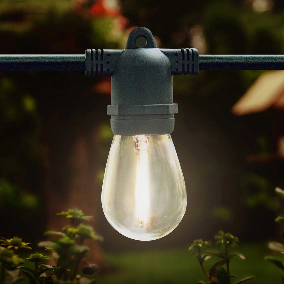 Sunforce, 35 Ft - Edison LED Solar String Lights with Remote Control ...