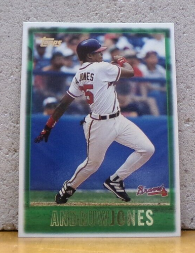 TOPPS 1997 BASEBALL CARD ATLANTA BRAVES ANDRUW JONES | eBay