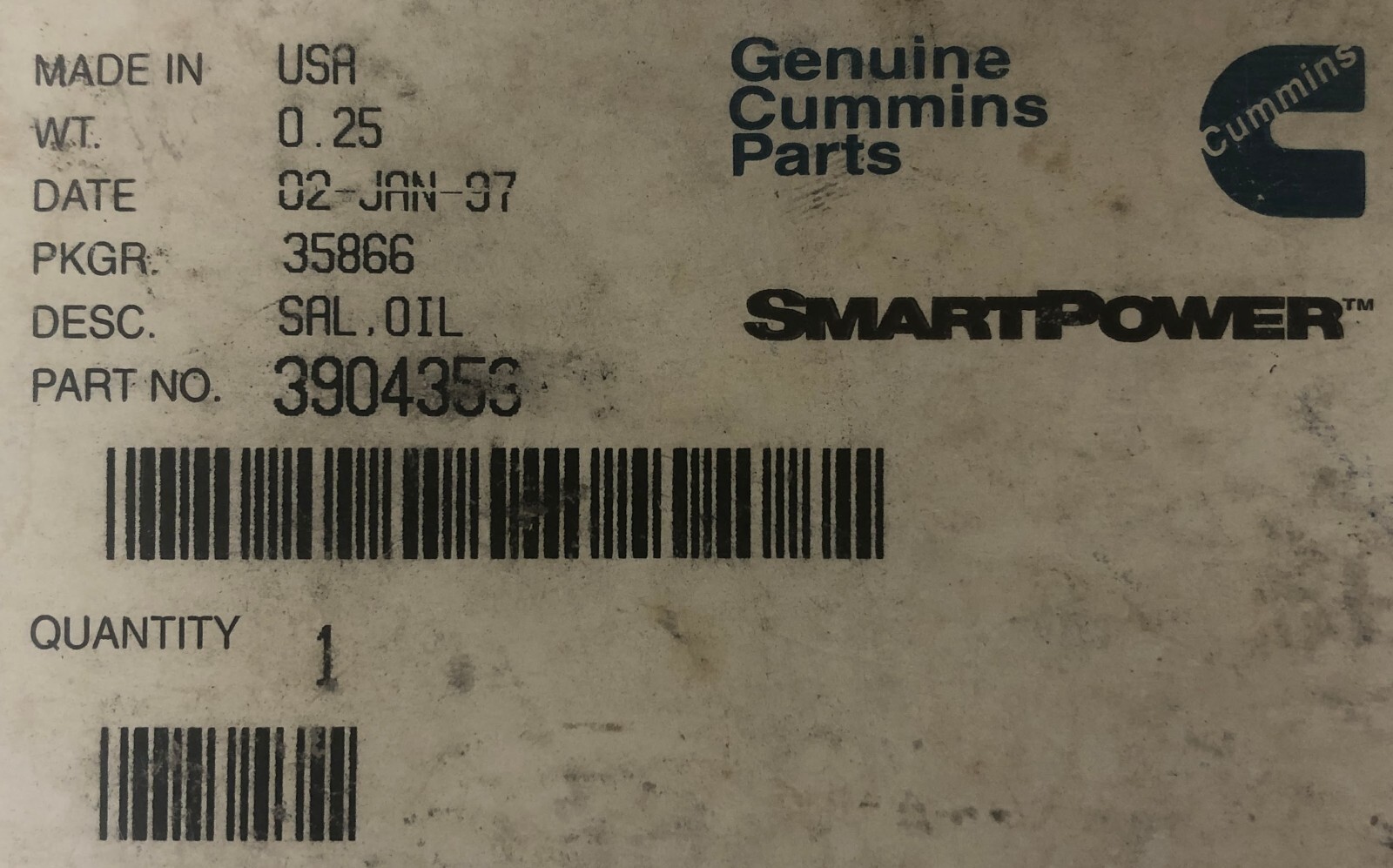 Cummins 3904353 Front Crankshaft Seal for sale online | eBay